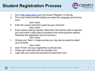 Cesim Hospitality Hotel and Restaurant Management Simulation Game Guide ...