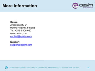 Cesim Hospitality Hotel and Restaurant Management Simulation Game Guide ...