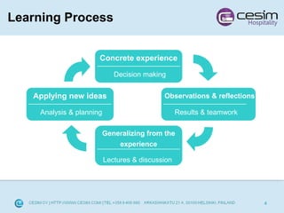 Cesim Hospitality Hotel and Restaurant Management Simulation Game Guide Book | PPTX