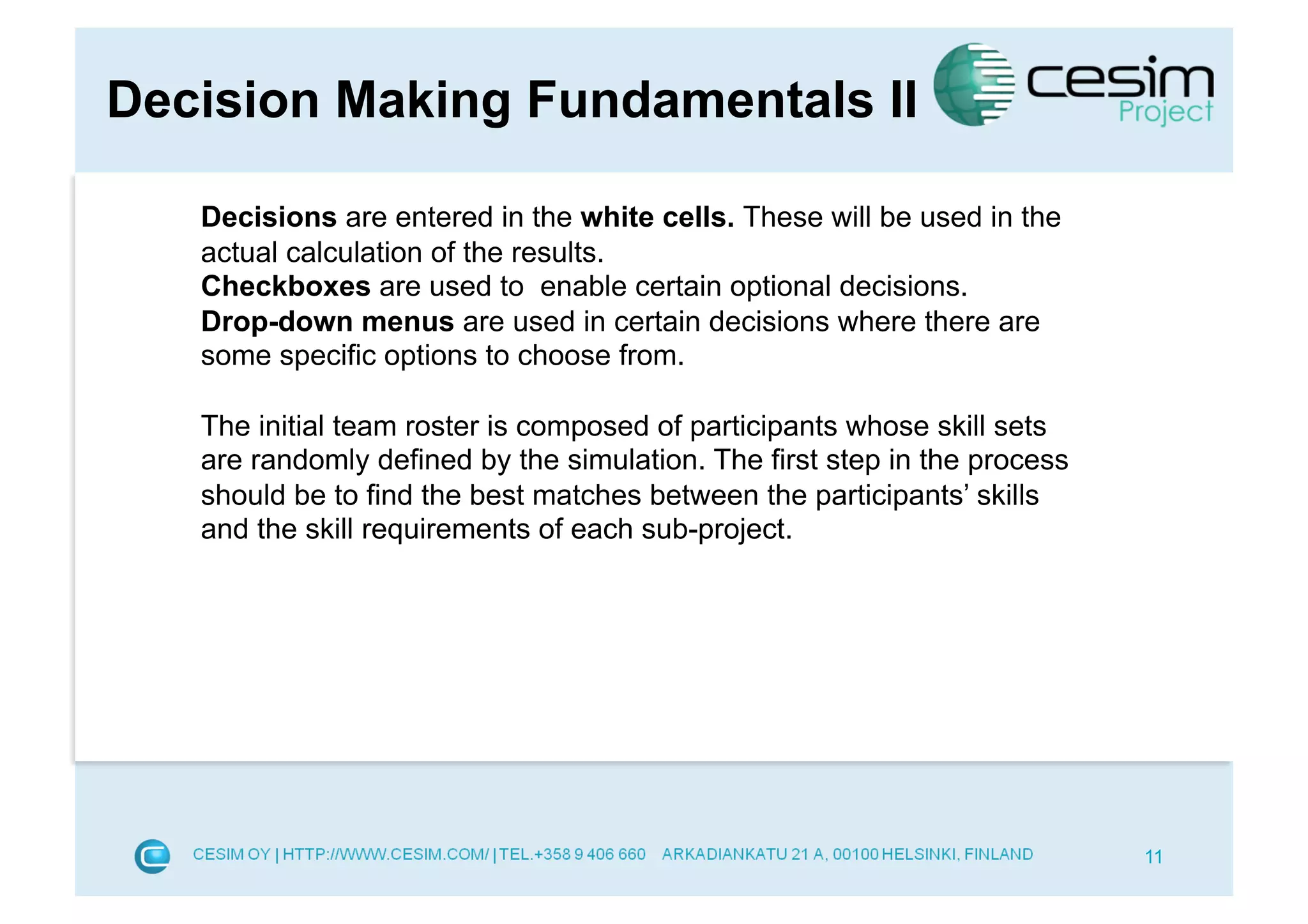 Cesim Project Project Management Simulation Game Guide Book Pdf Simulation Video Games