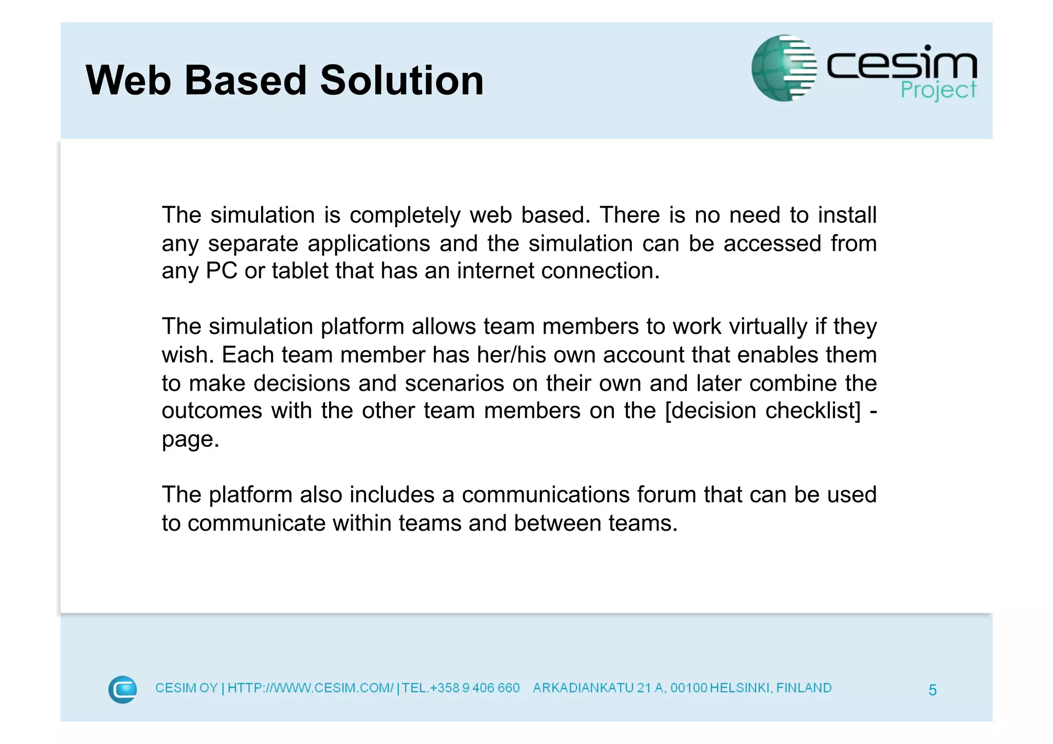 Cesim Project Project Management Simulation Game Guide Book | PDF