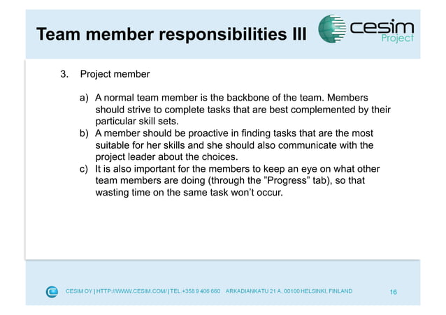 Cesim Project Project Management Simulation Game Guide Book | PDF ...