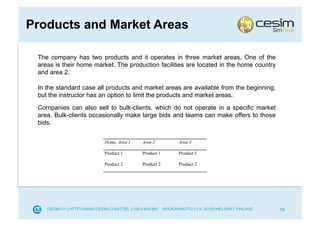 Cesim SimFirm General Business Management Simulation Game Guide Book | PDF