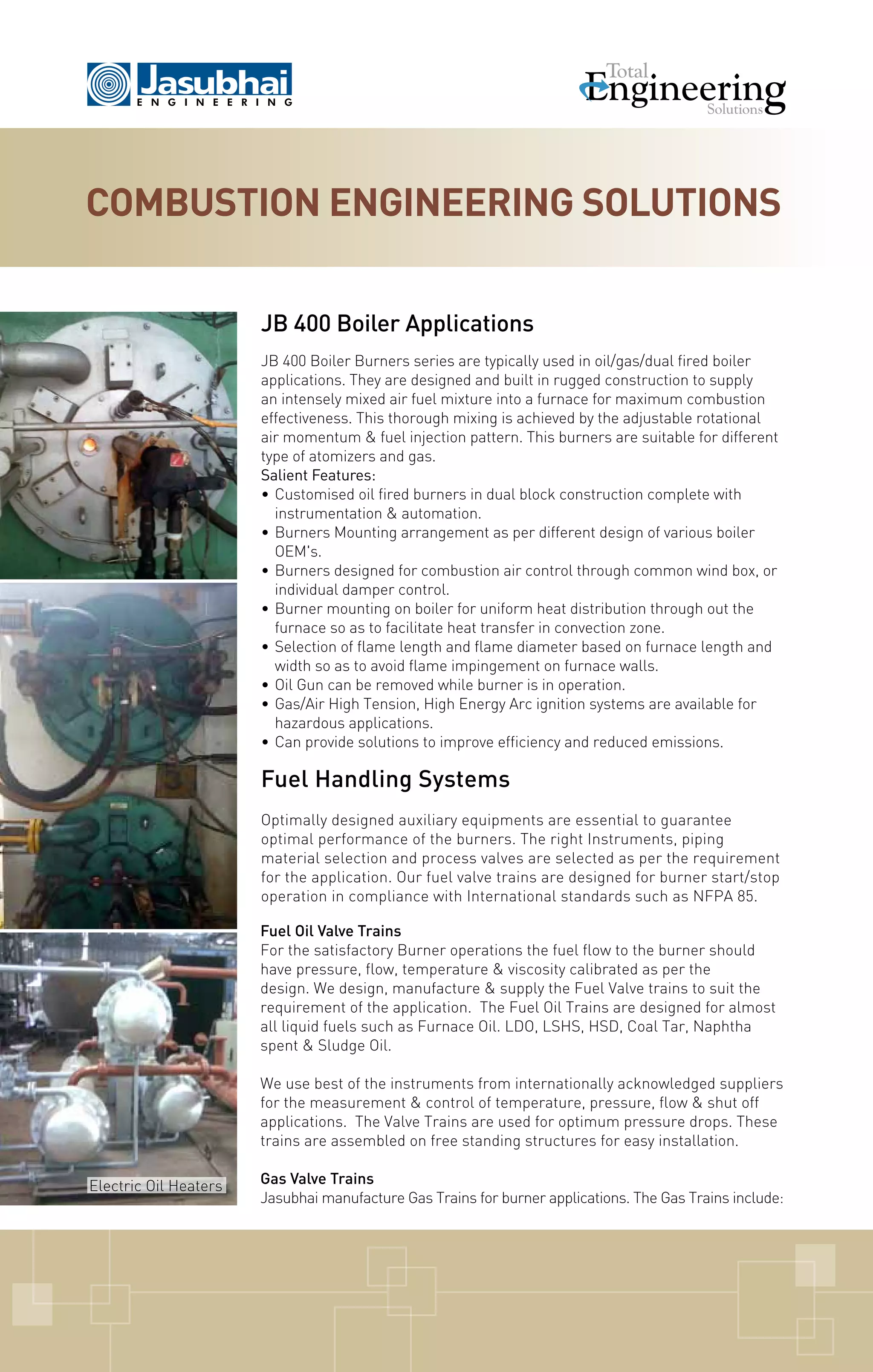 Combustion Engineering Solutions - Boiler Applications | PDF