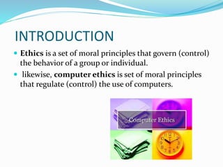 computer ethics slides | PPTX
