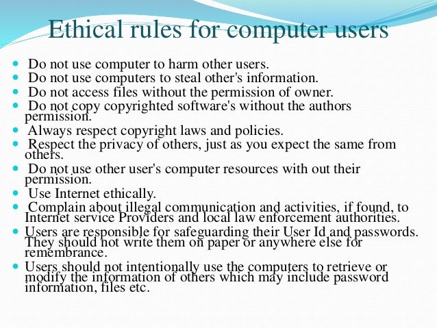 computer ethics slides