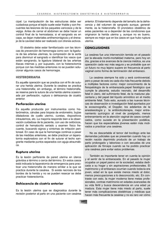 Cesárea,+histerectomía+obstétrica+e+histerorrafía | PDF