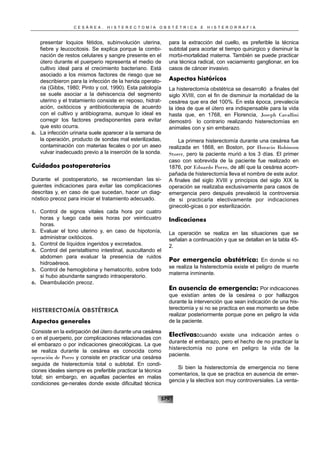 Cesárea,+histerectomía+obstétrica+e+histerorrafía | PDF