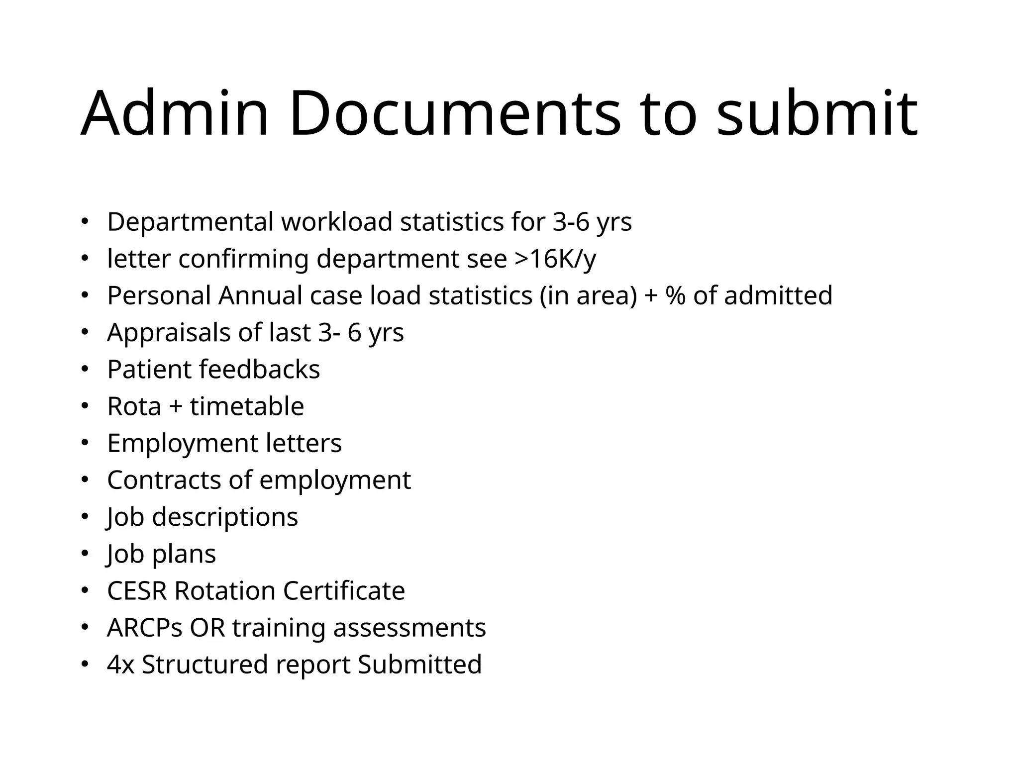 Emergency Medicine CESR Portfolio Updates | PPTX