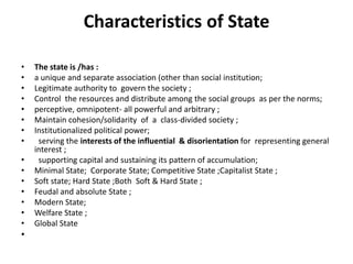 Cess chaninging nature of state | PPT
