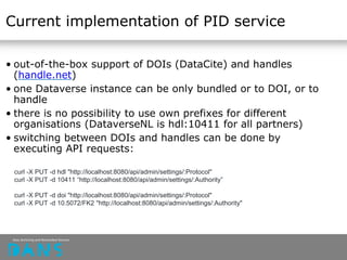 Persistent identifiers in DataverseEU project | PPTX | Databases ...