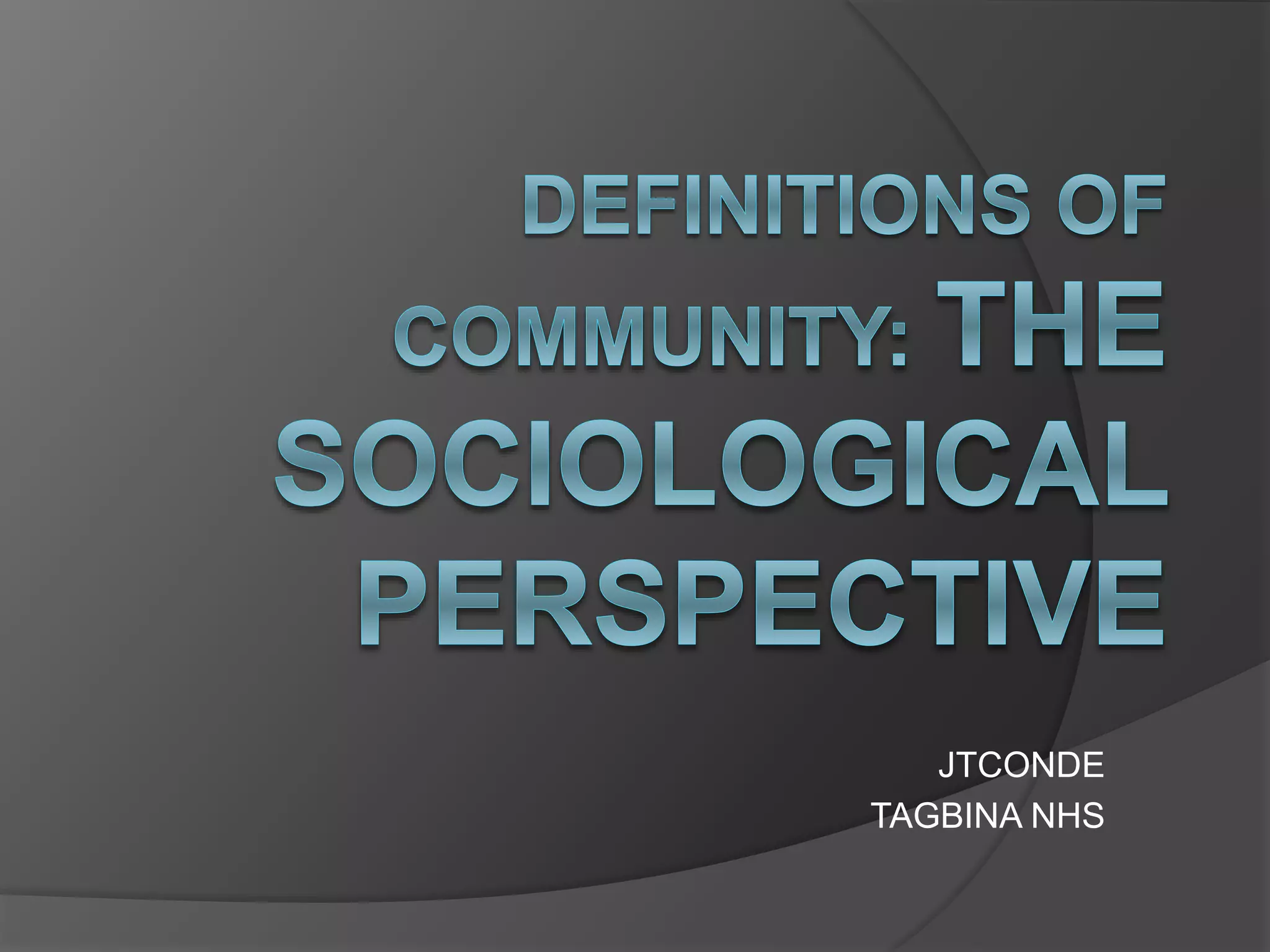 Cess lesson 2 sociological perspective | PPTX