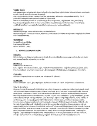 Parazitologie: Helmintiaze - Cestodoze | PDF