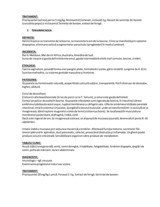Parazitologie: Helmintiaze - Cestodoze | DOCX