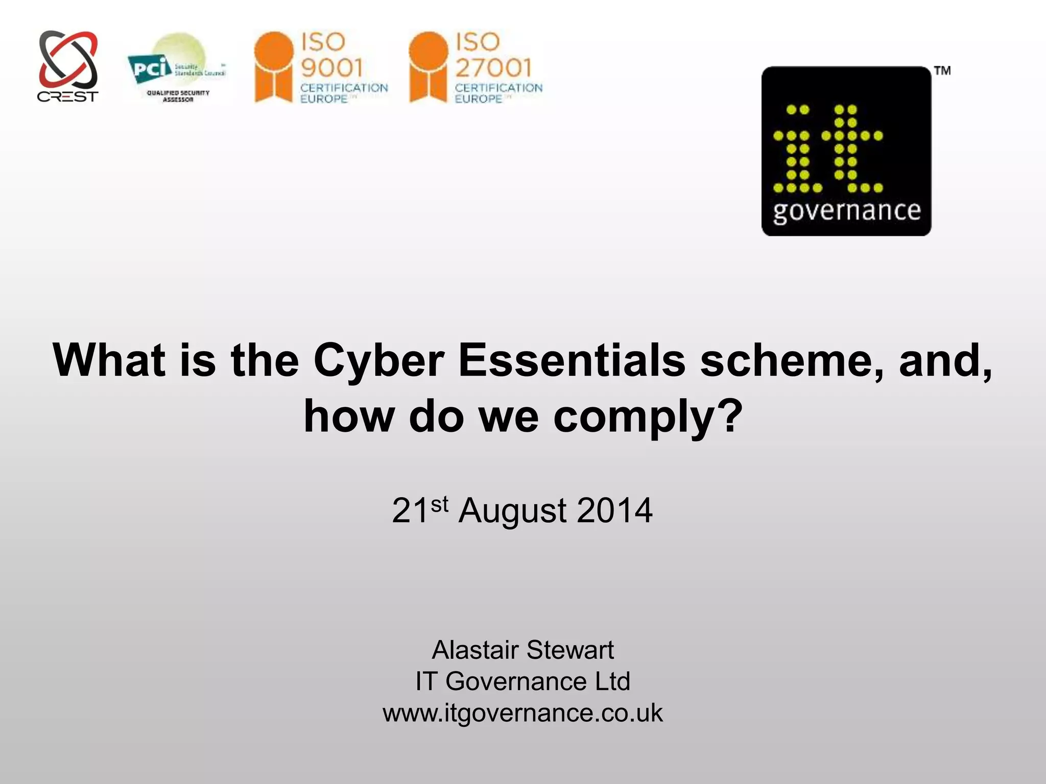 What is the UK Cyber Essentials scheme? | PPTX