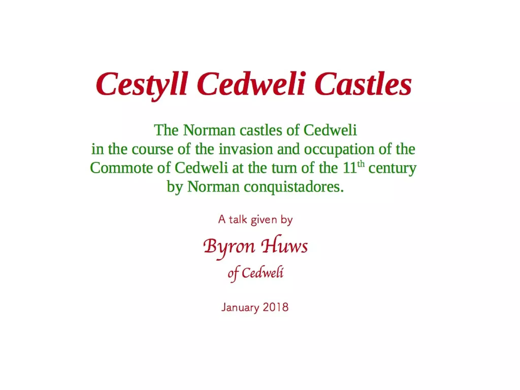 Cestyll cedweli castles b | PPT