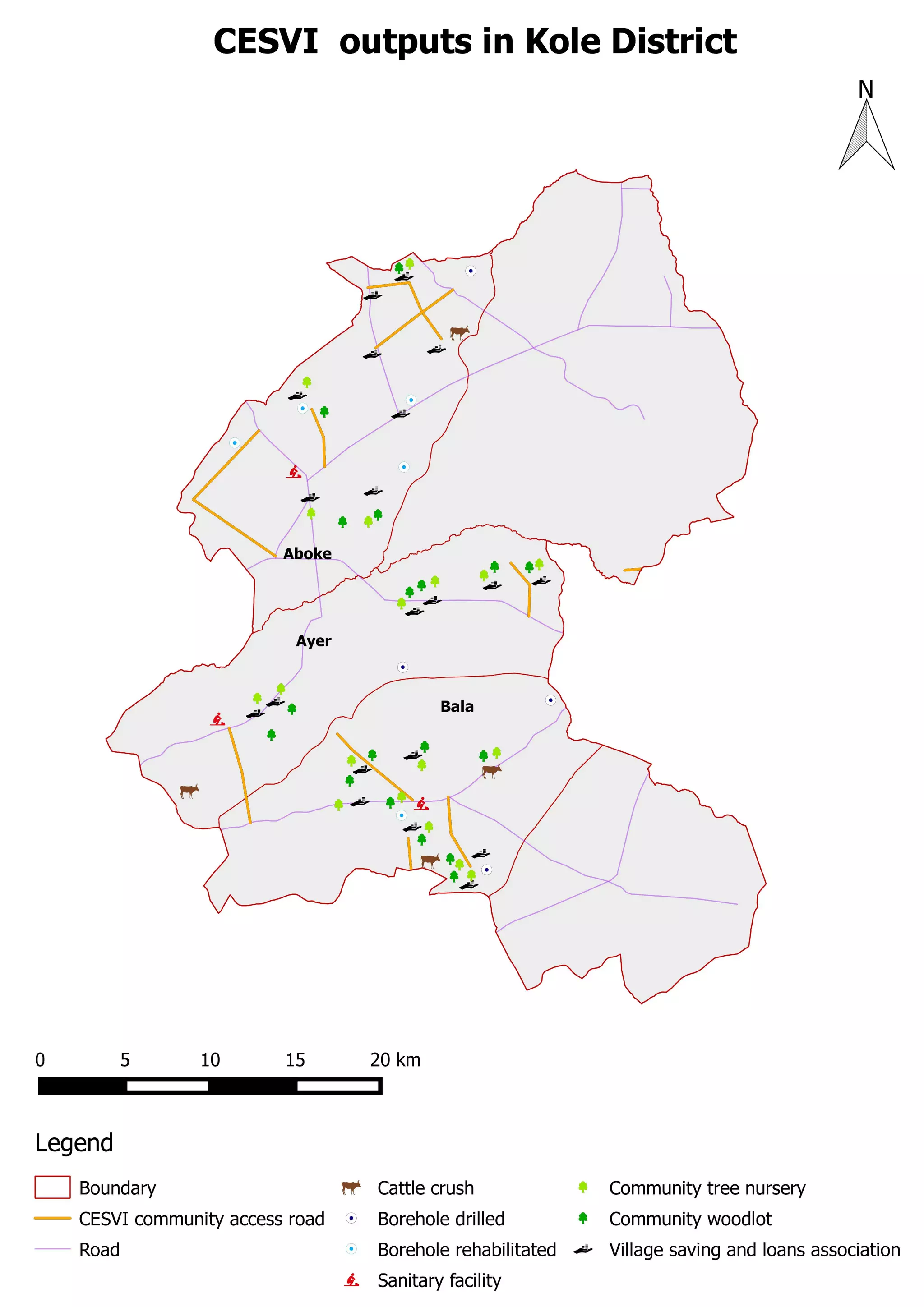 Cesvi uganda outputs maps by marco pizzolato | PDF
