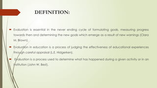 CET-educational assessment and evaluvati | PPTX