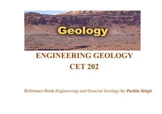 1 engineering geology subject code CET202 | PDF