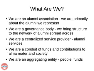 CETAA Vision 2025 - Making CETAA the best alumni association in India | PDF
