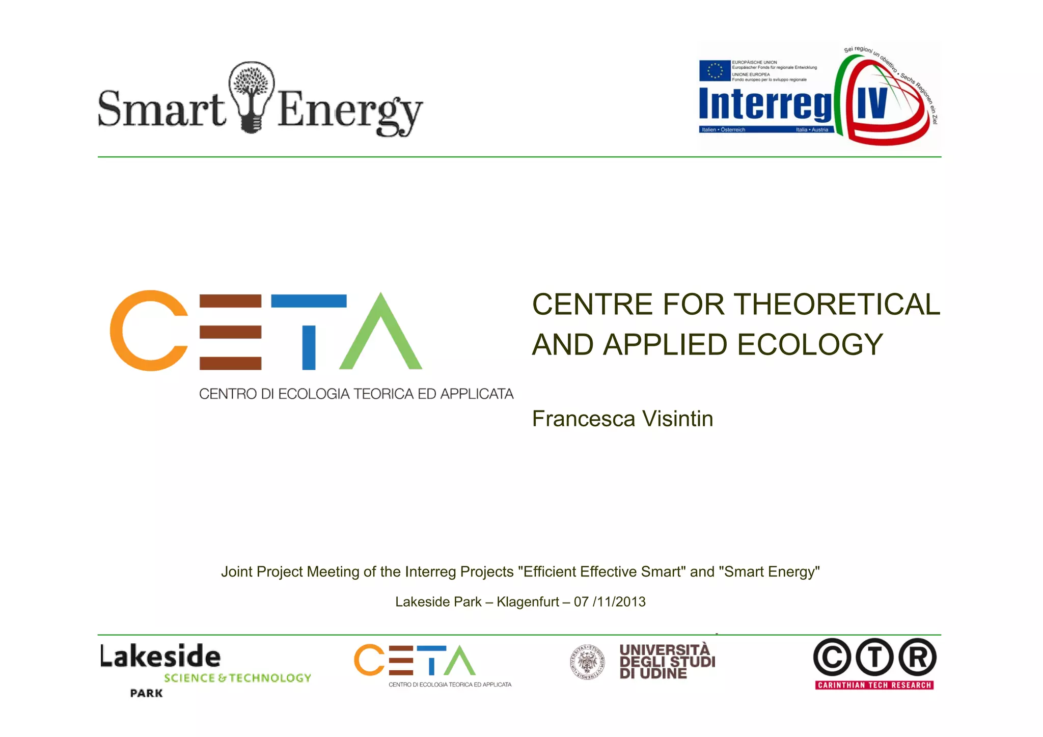 CETA: General Presentation | PDF