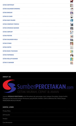 Daftar Harga Cetak Amplop | PDF
