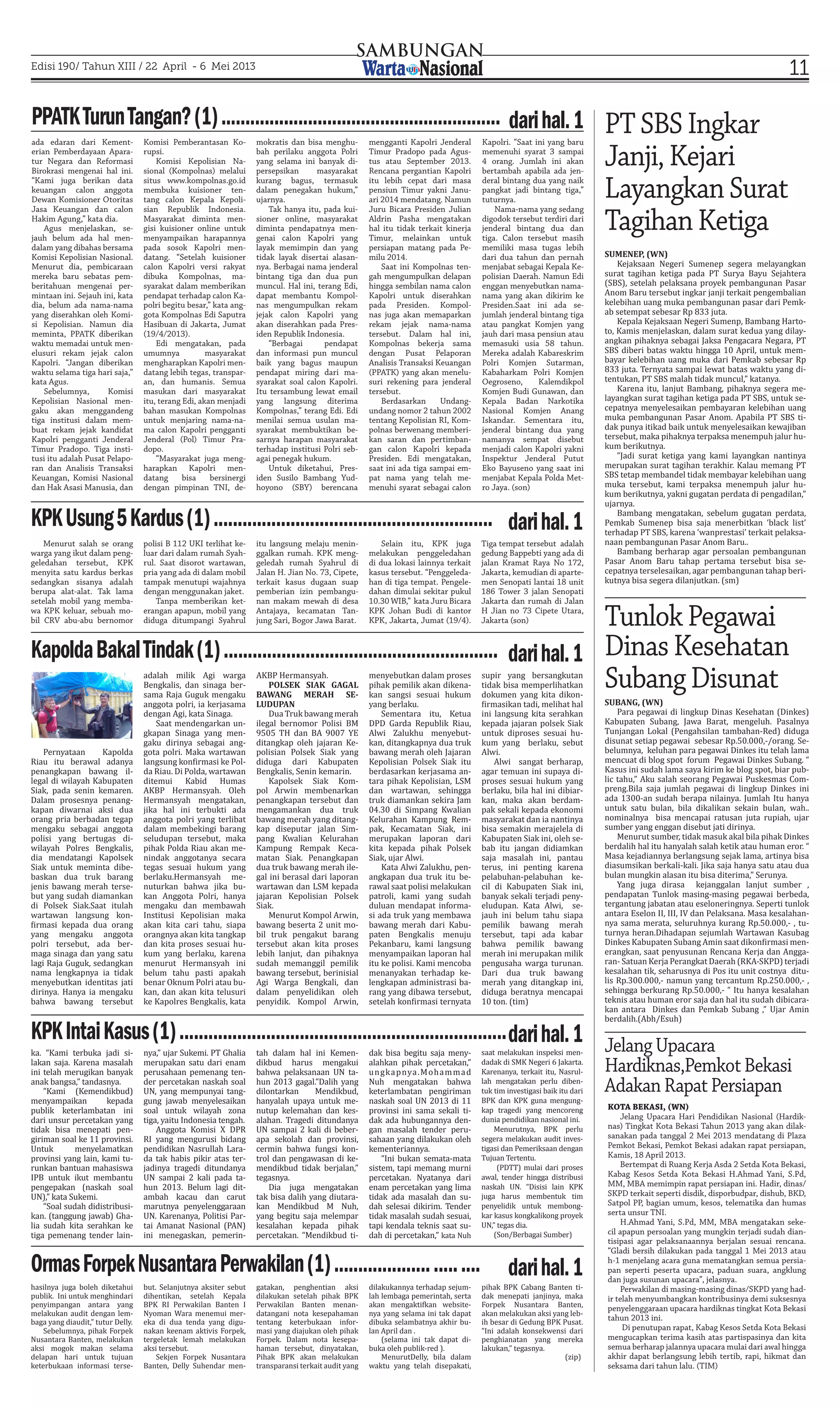 HARIAN WARTA NASIONAL | PDF