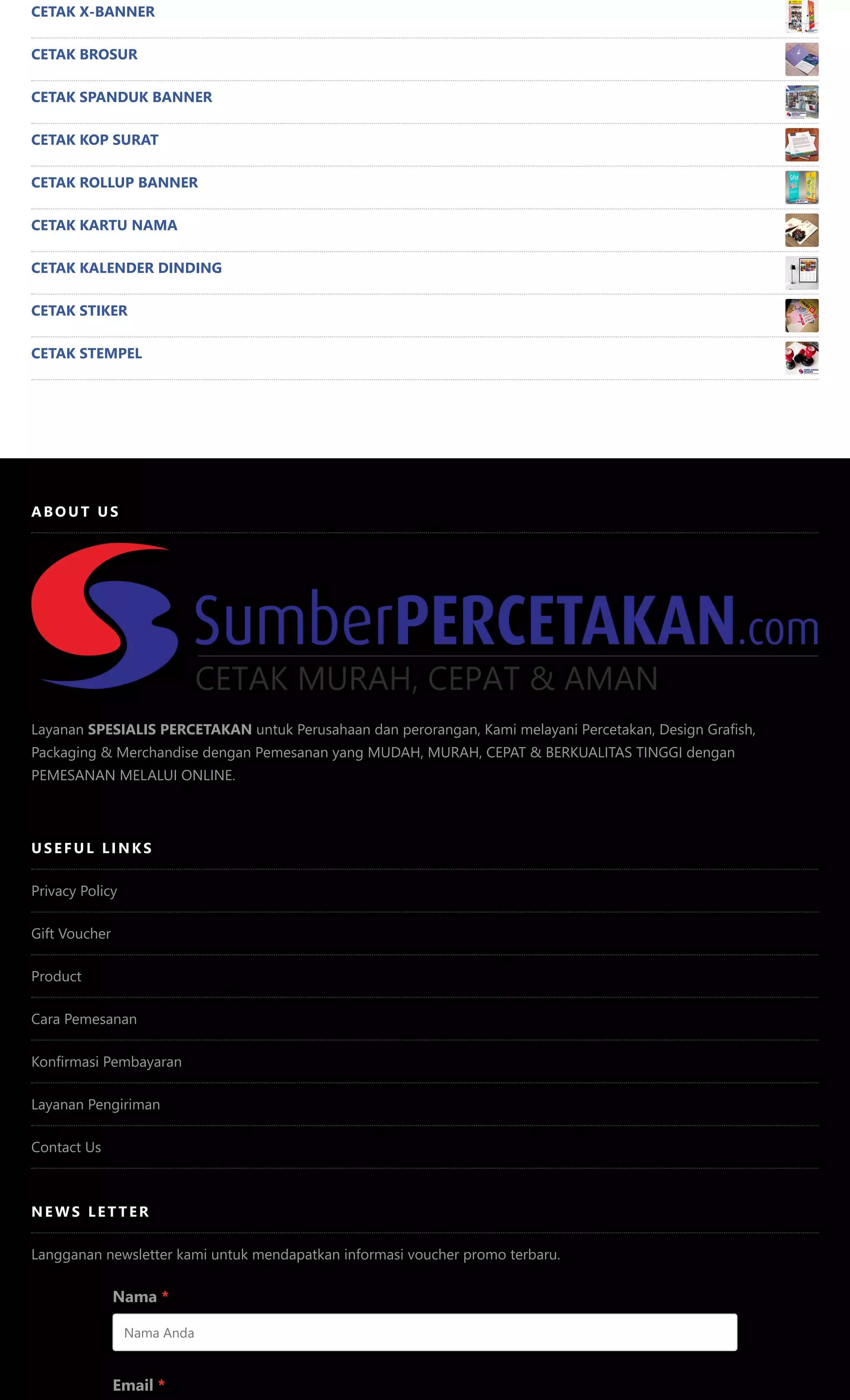 Daftar Harga Cetak Stiker | PDF