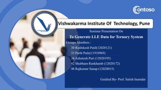 To Generate LLE data for Ternary system | PPT