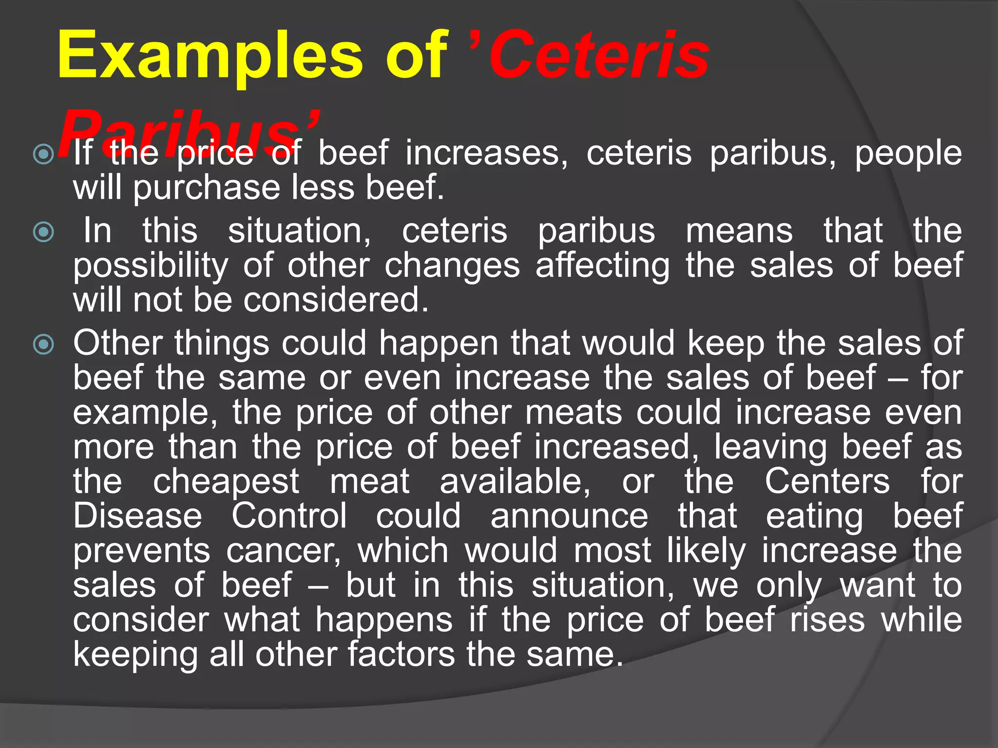 Ceteris paribus 1 | PPTX