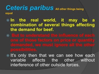 Ceteris paribus 1 | PPTX