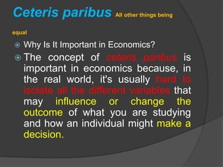 Ceteris paribus 1 | PPTX