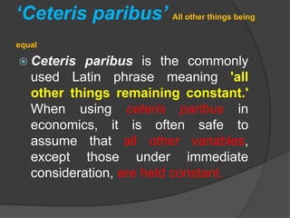 Ceteris paribus 1 | PPT