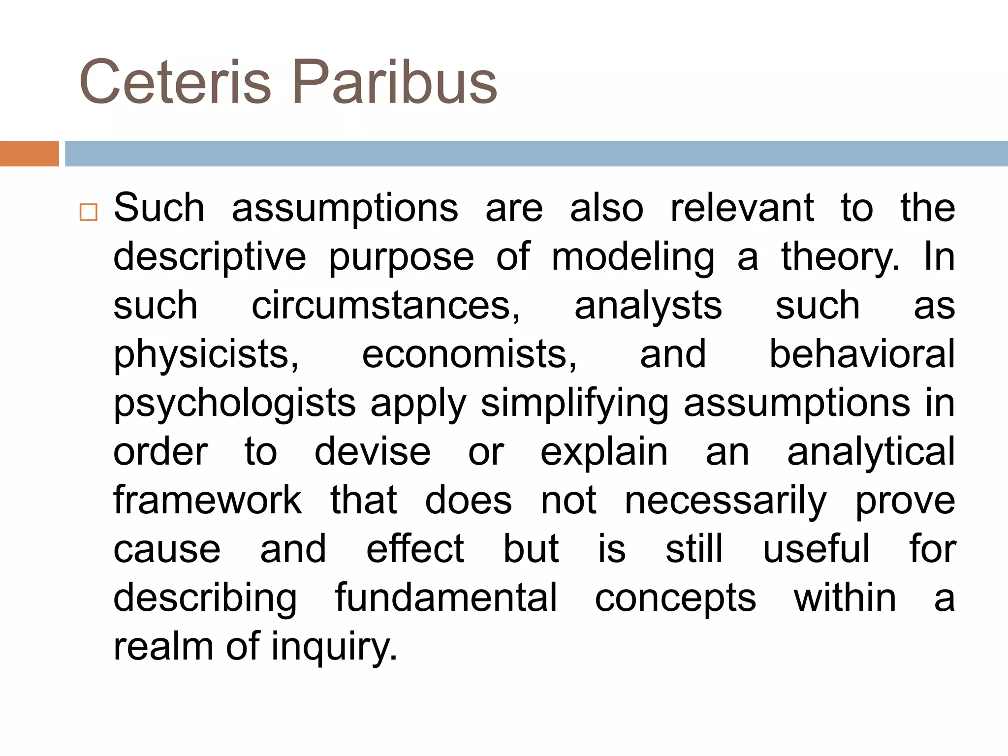 Ceteris paribus gp | PPTX