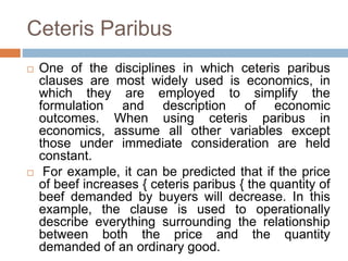 Ceteris paribus gp | PPTX