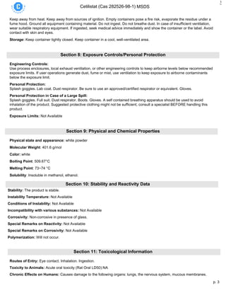 Cetilistat msds | PDF
