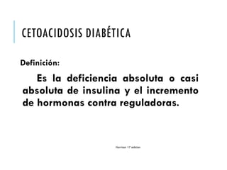cetoacidosis diabética y tratamiento ssddd | PPTX