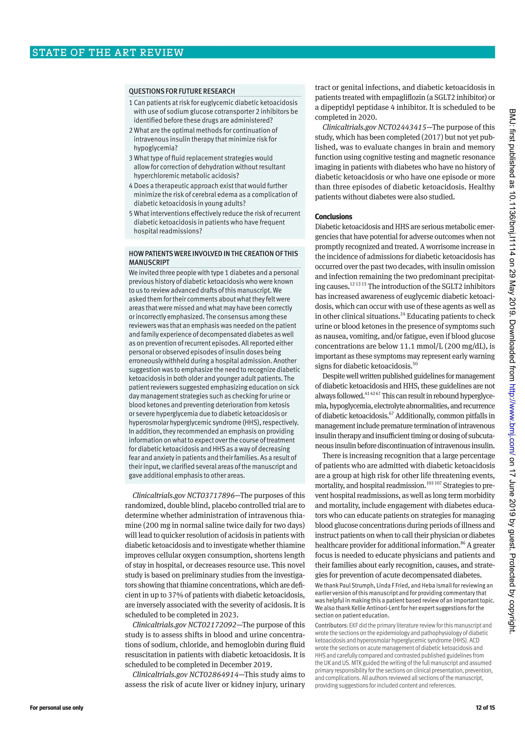 Cetoacidosis diabetica e hiperglucemia hiperosmolar | PDF