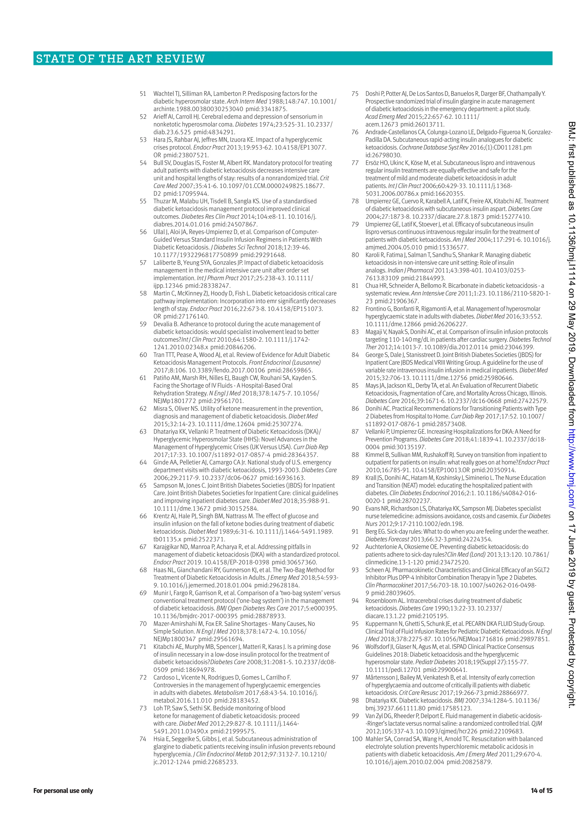 Cetoacidosis diabetica e hiperglucemia hiperosmolar | PDF