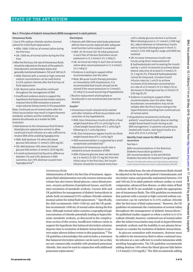 Cetoacidosis diabetica e hiperglucemia hiperosmolar | PDF