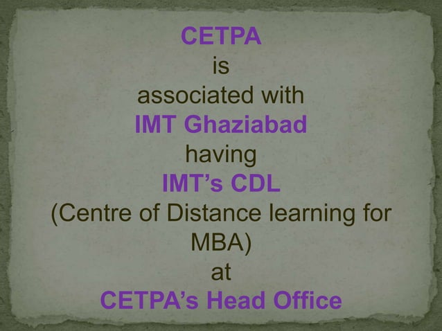CETPA Introduction | PPT
