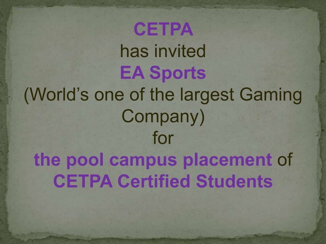 CETPA Introduction | PPT
