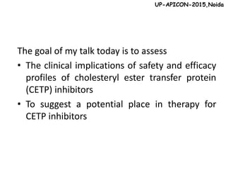 CETP inhibitors Future in lipid management | PPT