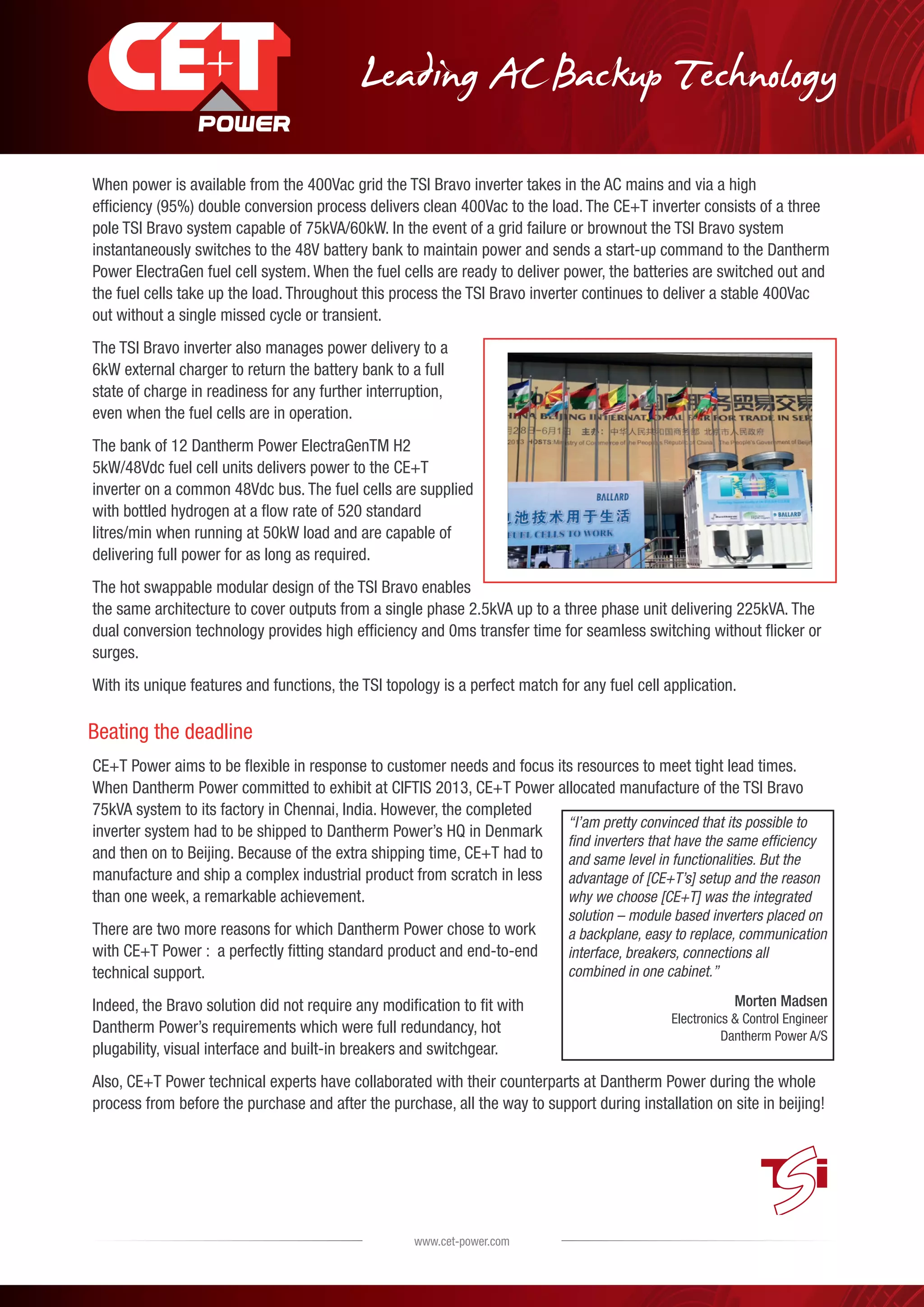 Combining TSI Inverters and Fuel Cells | PDF