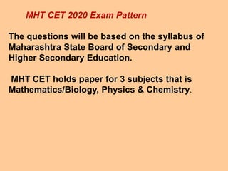 MHT CET preparation By Nilima Patil | PPT
