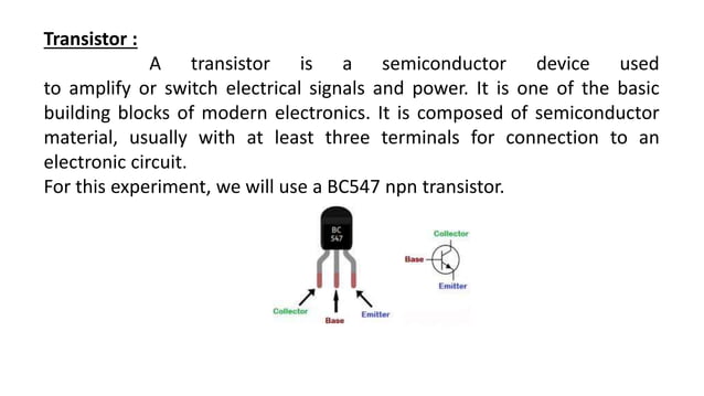 CE Transistor as an Inverter and Amplifier.pptx | Dance and Electronic Music | Music