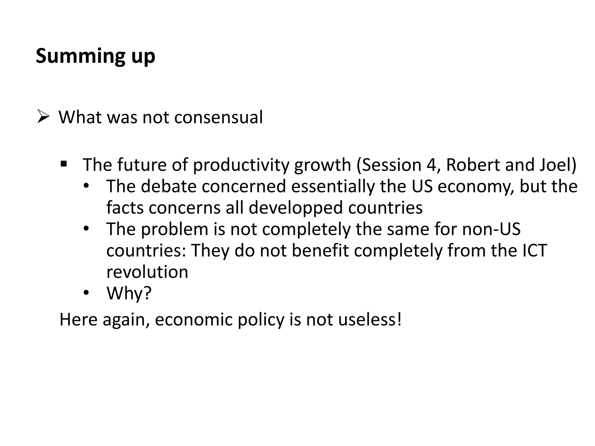 Closing remarks, Gilbert Cette | PDF