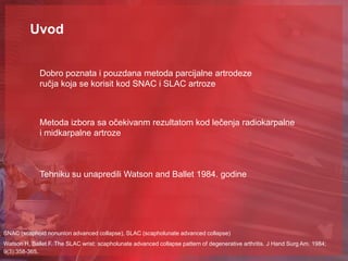 Četvorougaona artrodeza ručja | PPT