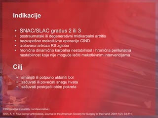 Četvorougaona artrodeza ručja | PPT