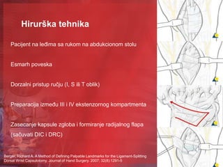 Četvorougaona artrodeza ručja | PPT